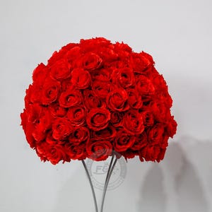 Big Sale 40% Off!23.6″x 17.7″ Artificial Silk Red Flower Rose Ball ...