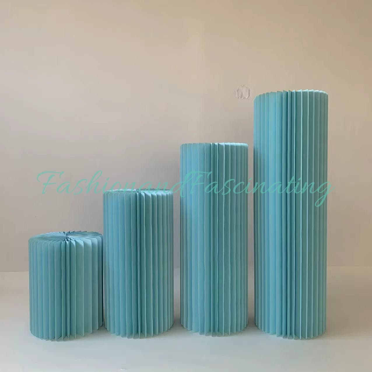 Paper Cylinder Pedestal Set, Wedding Column Decor - Etsy