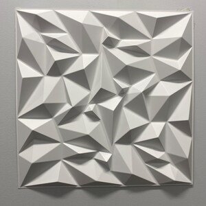 8ftx8ft PVC 3D Diamond Wall Panel Set – 25pcs Modular Geometric ...