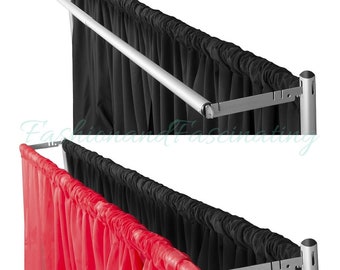 1-panel Pipe and Drape Kit Wedding Backdrop Support 6-14 Feet Tall ...