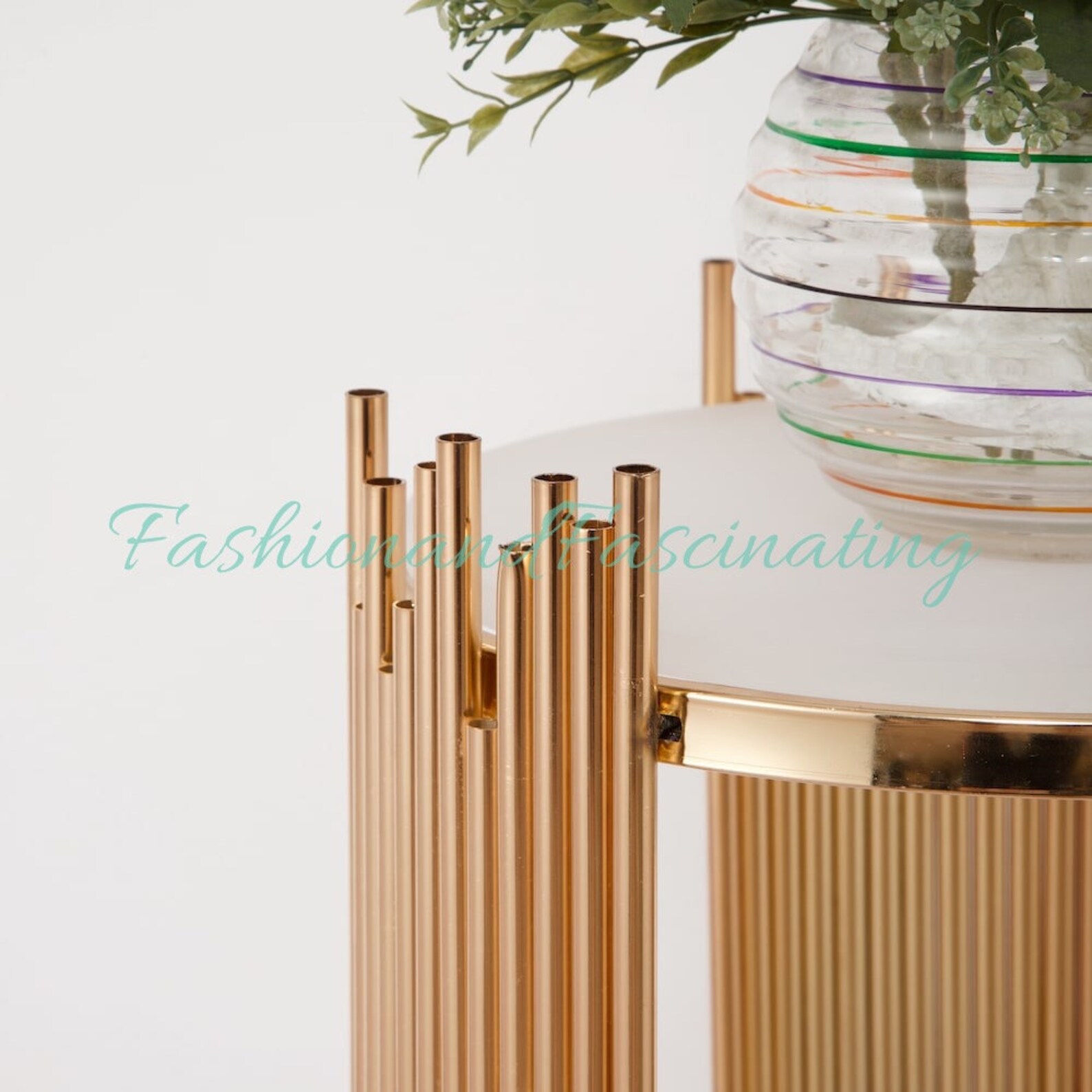3 Pcs Gold Round Metal Cylinder,gold Pillars, Gold Pedestals,wedding ...