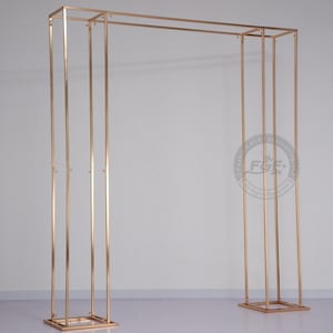 6.6ft * 6ft | Shiny Gold Square Backdrop Wedding Stand - Etsy