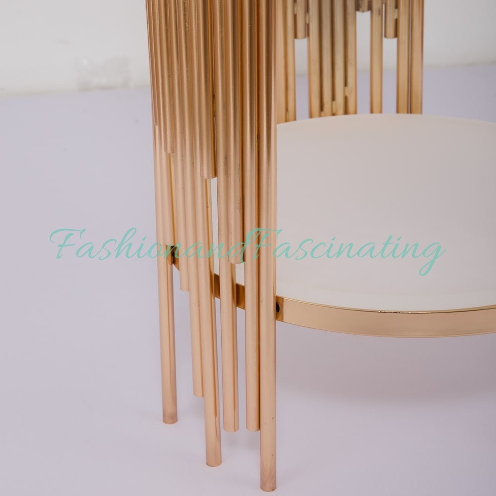 3 Pcs Gold Round Metal Cylinder,gold Pillars, Gold Pedestals,wedding ...