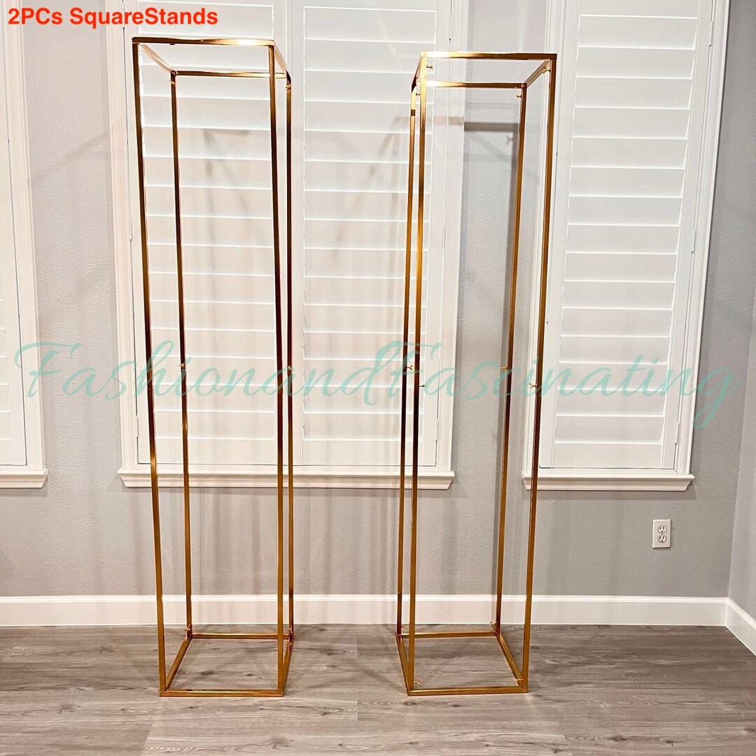 Square Screen Gilded Flower Stand Wedding Arch,backdrop Stand, Wedding ...