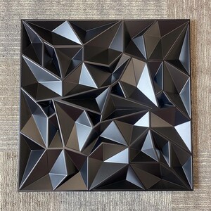 8ftx8ft PVC 3D Diamond Wall Panel Set – 25pcs Modular Geometric ...