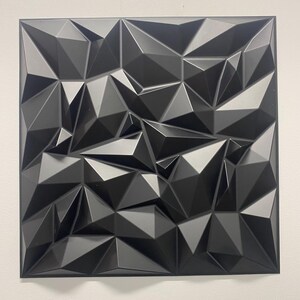 8ftx8ft PVC 3D Diamond Wall Panel Set – 25pcs Modular Geometric ...