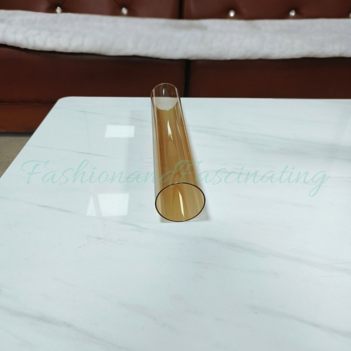 10 Pack | 13.8″ Tall Gold Crystal Glass Shade,champagne Gold Cylinder ...