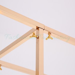 6.6ft 6ft Shiny Gold Square Backdrop Wedding Stand - Etsy