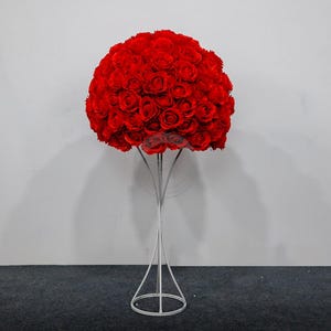 Big Sale 40% Off!23.6″x 17.7″ Artificial Silk Red Flower Rose Ball ...
