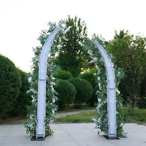 6ft7ft Horns Wedding Arch artificial Rose Flower Rowwhite - Etsy