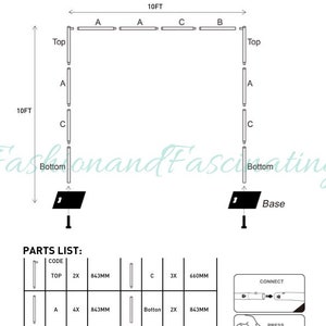 8ft*8ft / 10ft*10ft Square Backdrop Stand,wedding Arch - Etsy