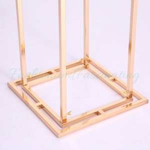 6.6ft 6ft Shiny Gold Square Backdrop Wedding Stand - Etsy