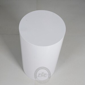 Pre Order-5pcs of Metal Cylinder Stands,white Pedestal With Storage Bag ...