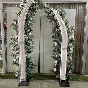 6ft7ft Horns Wedding Arch artificial Rose Flower Rowwhite - Etsy