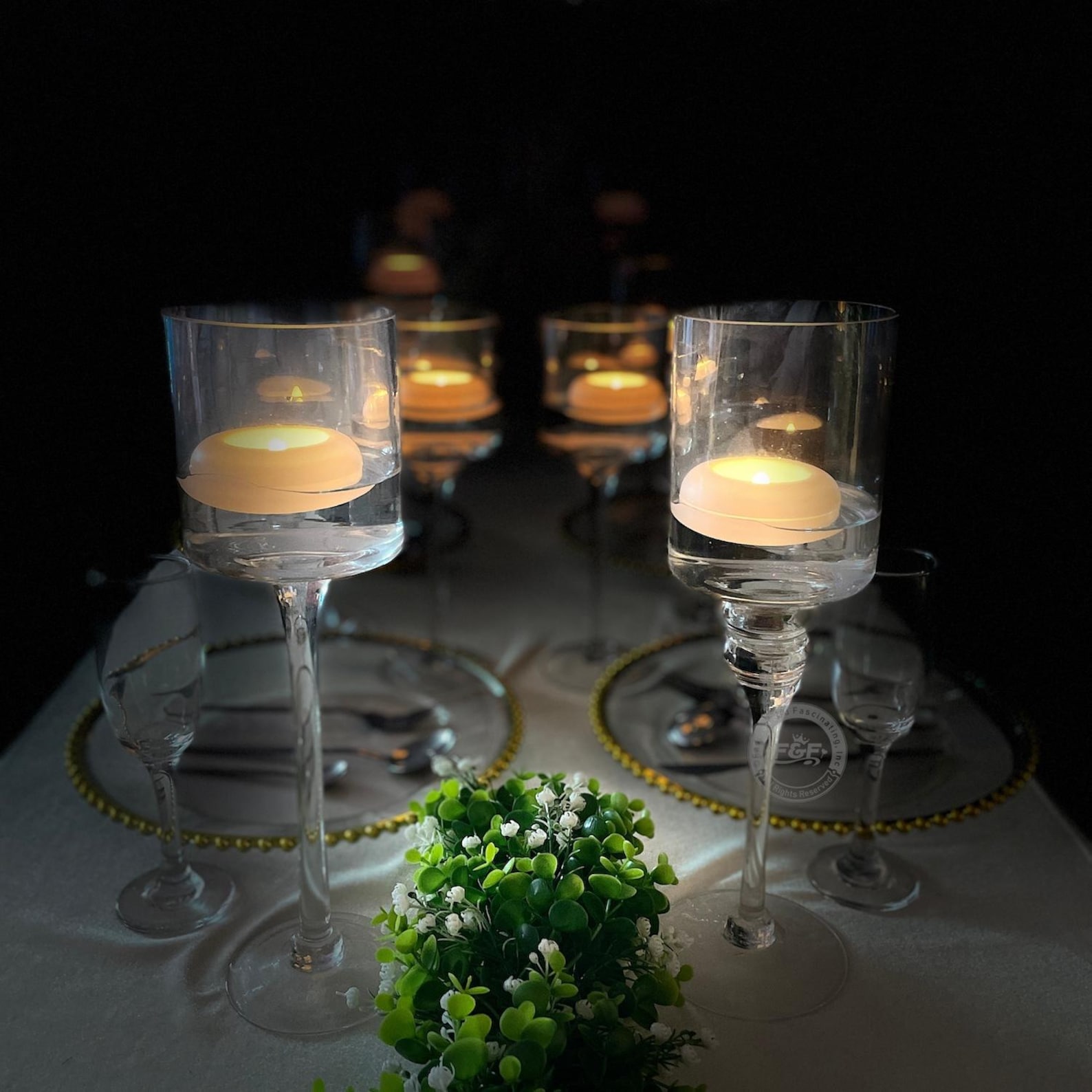 60 Floating Flameless Candles | Water-activated LED Lights | Wedding ...