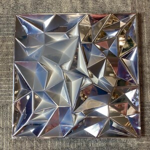 8ftx8ft PVC 3D Diamond Wall Panel Set – 25pcs Modular Geometric ...