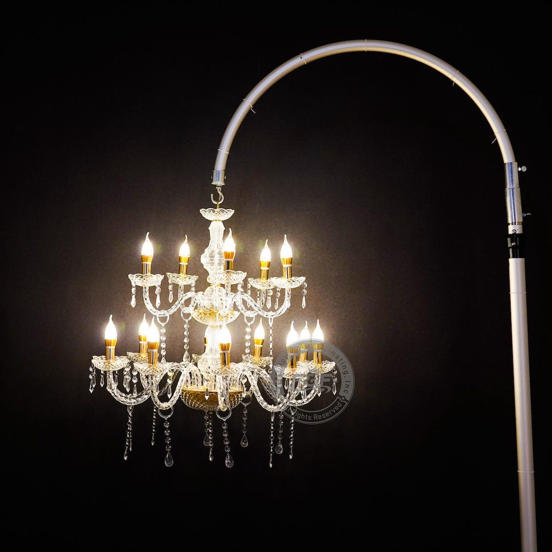 15-light 2-layer Crystal Clear Arcylic Wedding Chandelier With ...