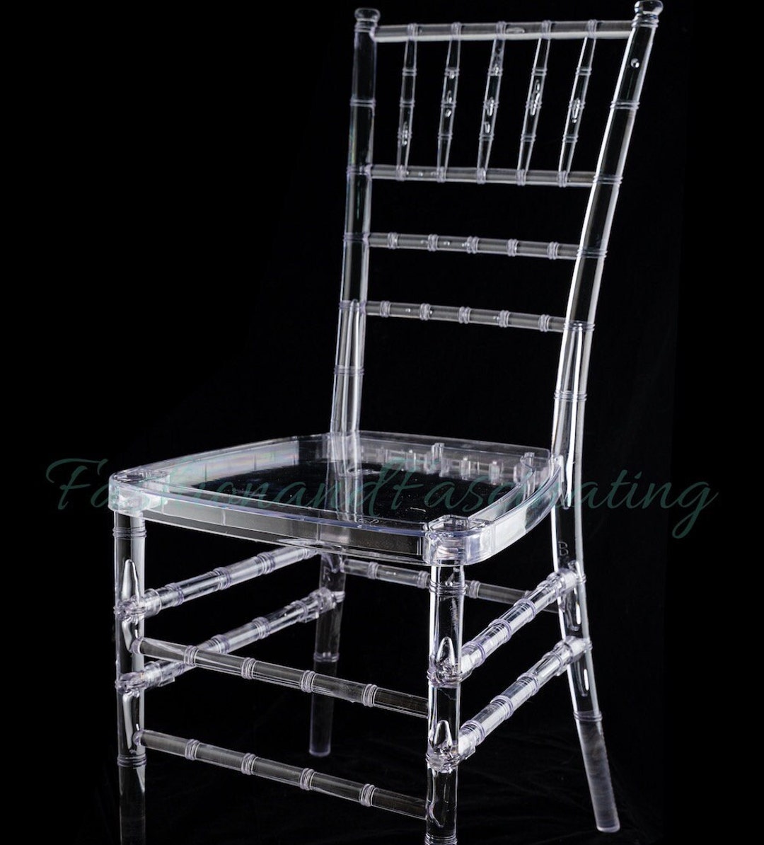 Clear Chiavari | 35.8" Tall 4 Pack Resin Armless Stacking Chiavari Chair - Etsy