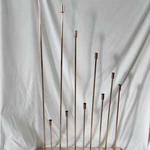 Set of 2 10-head Golden Reed Led Lights,led Stand,wedding Stand - Etsy