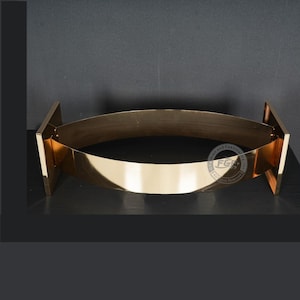 Pre Order Set of 2 – 32” Tall Gold Curved Flower Stand | Stainless ...