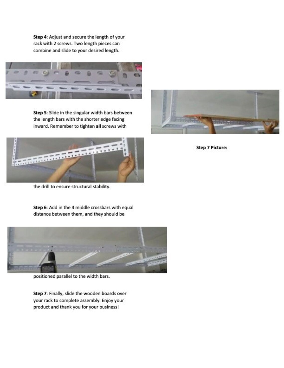 Heavy Duty Adjustable 4ft X 8ft Overhead Garage Storage - Etsy