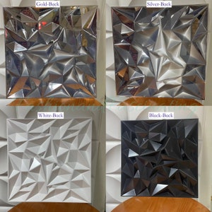 8ft*8ft 25pcs PVC 3D Diamond Wall Panel - Etsy