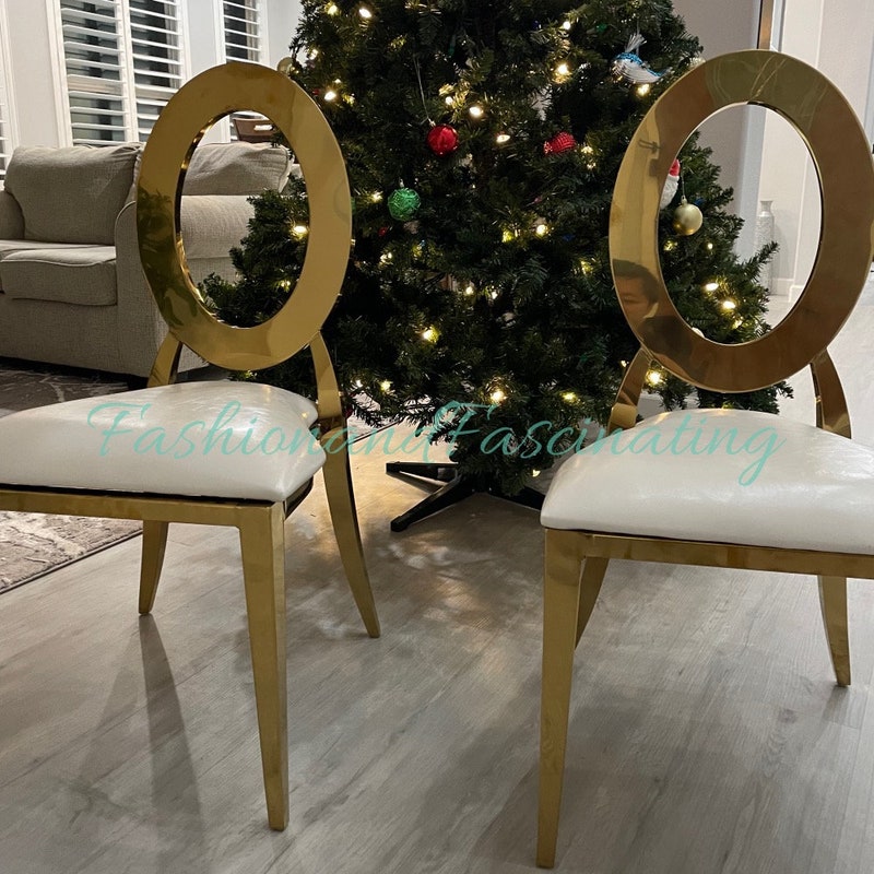 Gold Circle Chairs - Etsy