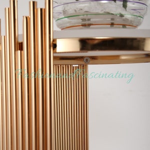 3 Pcs Gold Round Metal Cylinder,gold Pillars, Gold Pedestals,wedding ...