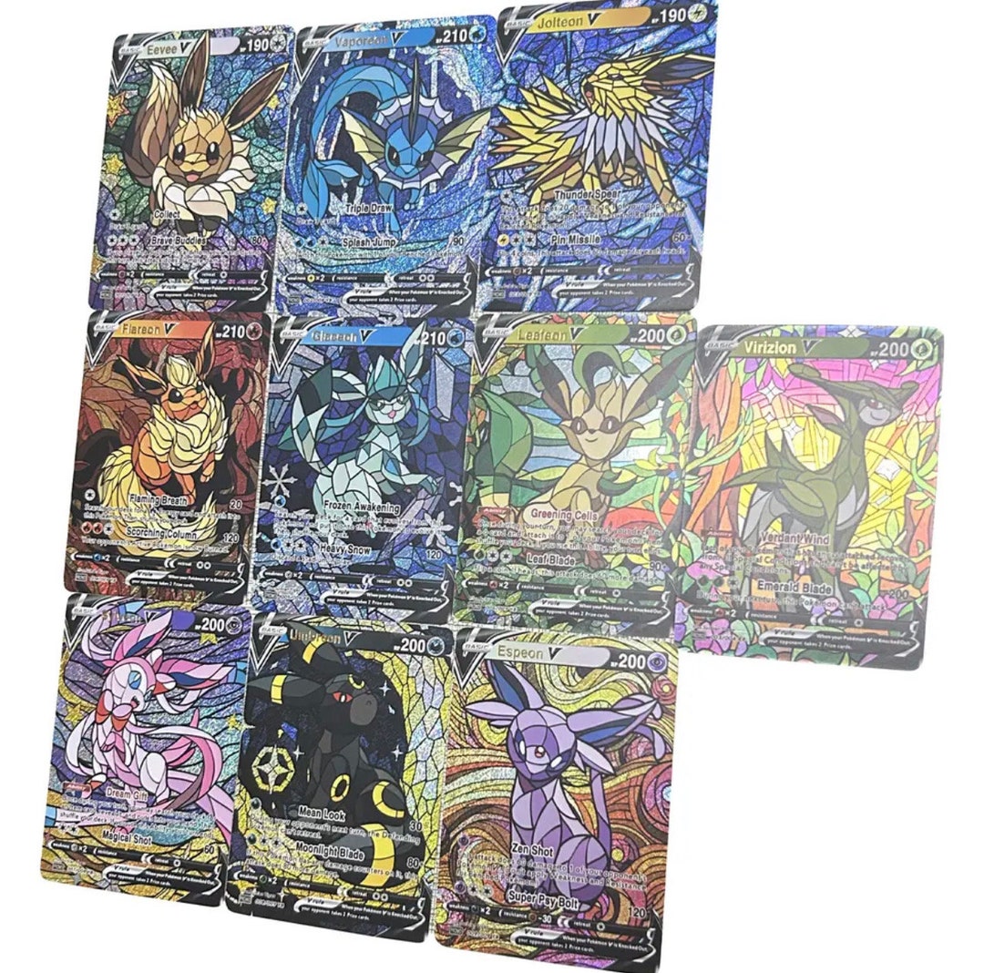 Eevee Eeveelution Star Flash Cards Carte de procuration de - Etsy France