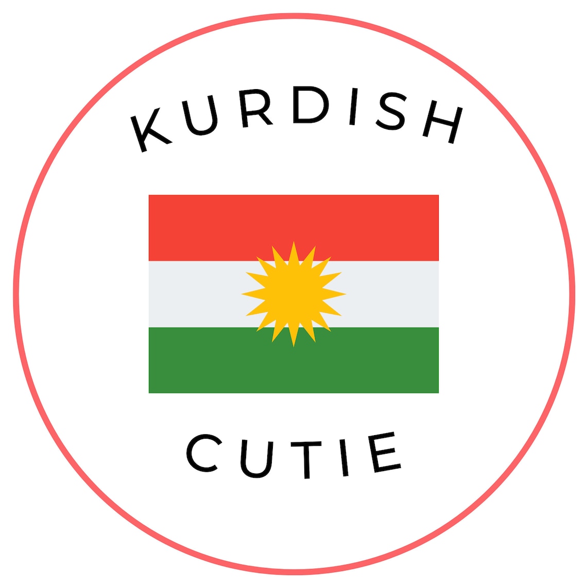 Kurdish Cutie Sticker 5 Pack of Designs - Digital Download Kurdish Pride Kurdistan - Etsy