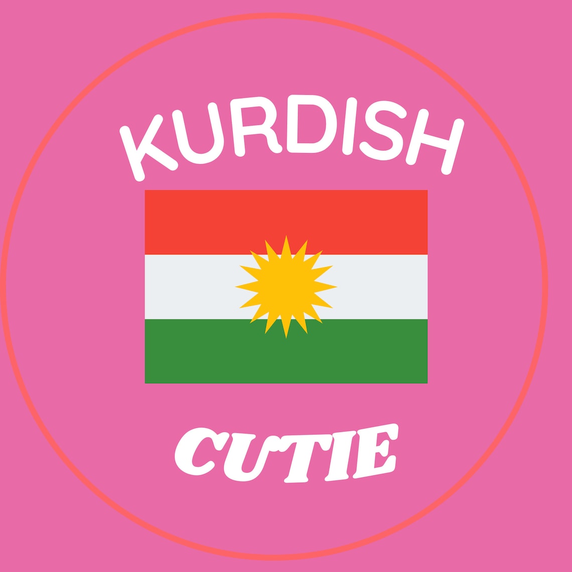 Kurdish Cutie Sticker 5 Pack of Designs - Digital Download Kurdish Pride Kurdistan - Etsy