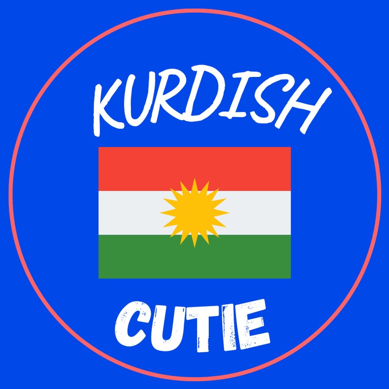 Kurdish Cutie Sticker 5 Pack of Designs - Digital Download Kurdish ...
