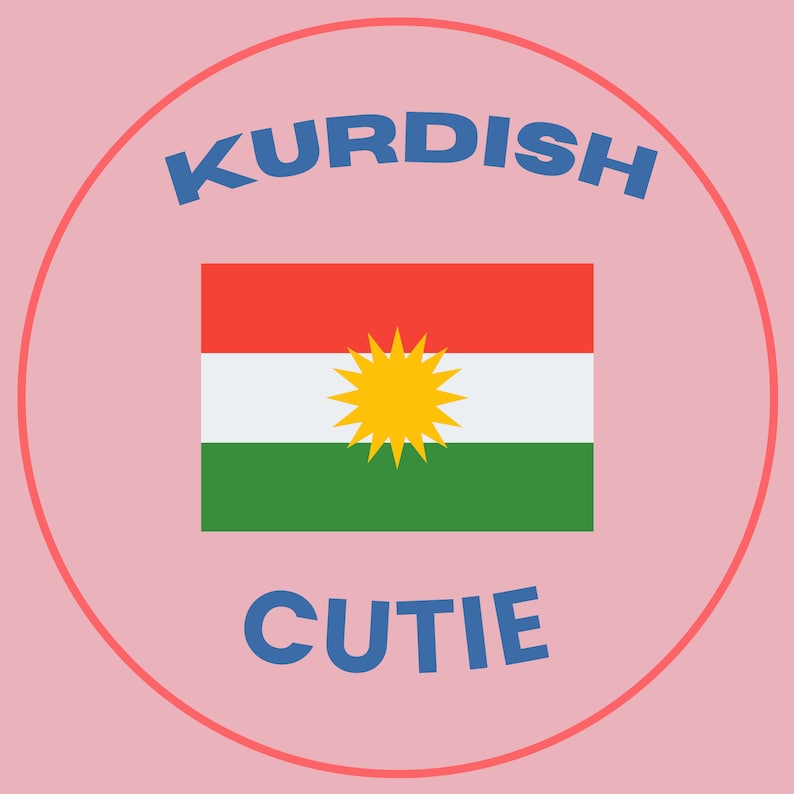 Kurdish Cutie Sticker 5 Pack of Designs - Digital Download Kurdish ...