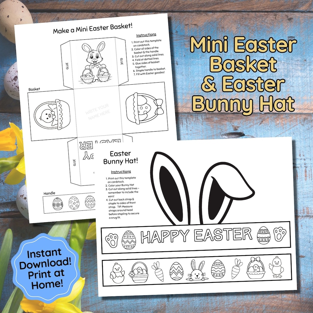 Easter Craft for Kids, Easter Party Favor Preschool Activity, Easter ...