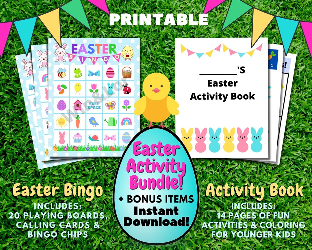 Easter Activity Bundle, Printable, Easter Game, Bingo, Lotto, Classroom ...