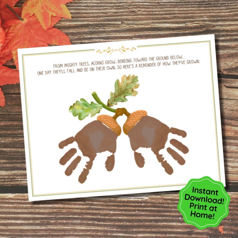 Fall Handprint Craft, Thanksgiving Art for Toddlers, Kids Crafts Fall ...