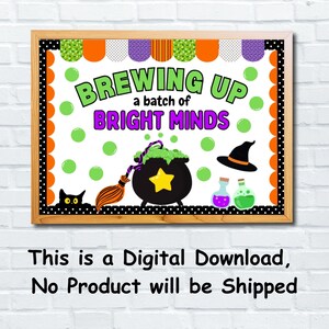 Halloween Bulletin Board Kit, Witch Bulletin Board, Halloween Bulletin ...