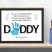 Father's Day Printable, Fathers Day Poem, Handprint Printable, Baby ...