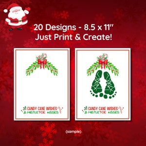 Christmas Handprint Craft Bundle, Christmas Art for Toddlers, Baby's ...