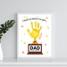Father's Day Printable, Handprint Art Craft, Baby Toddler Kids ...