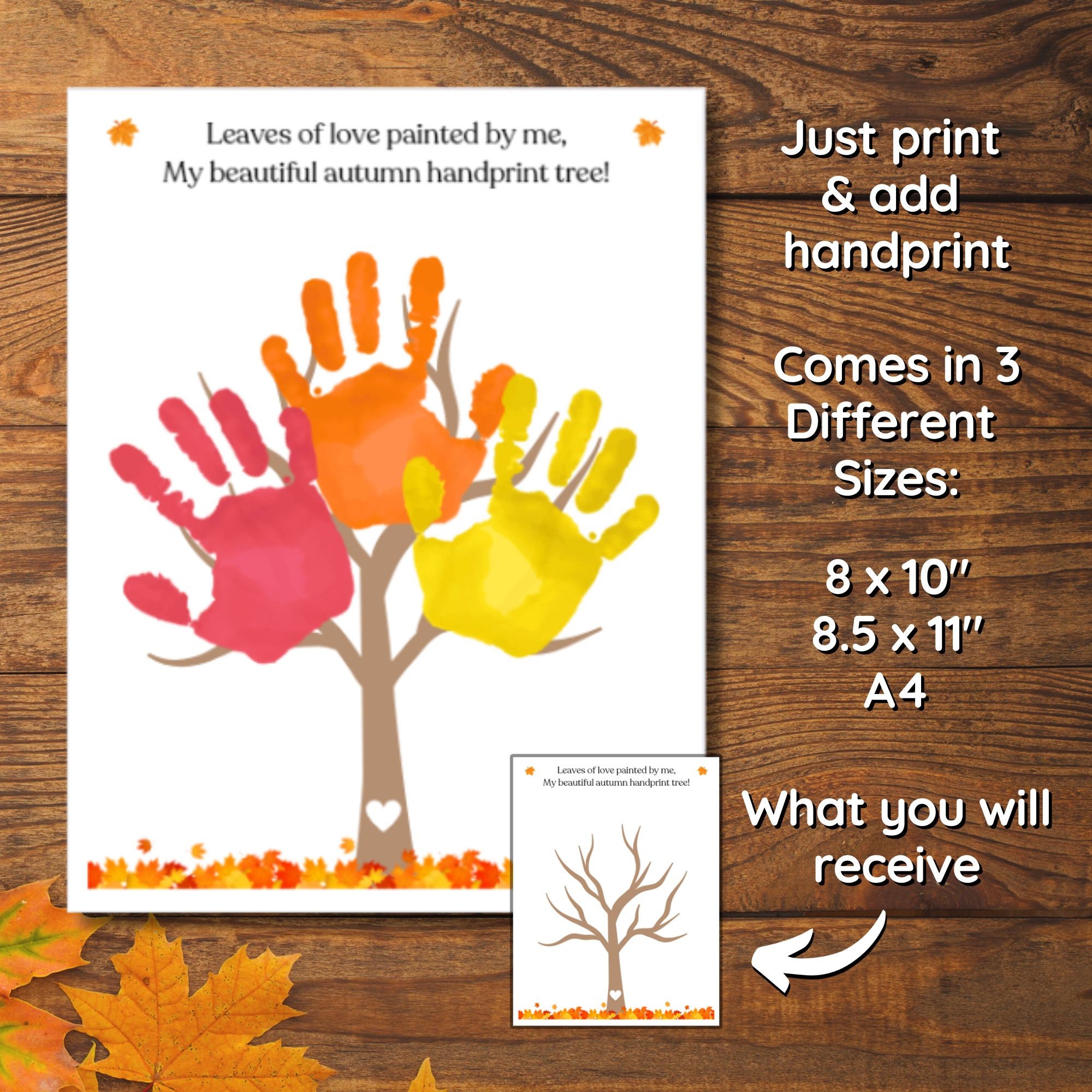 Fall Handprint Tree, Thanksgiving Tree, Autumn Handprint Art, Handprint ...