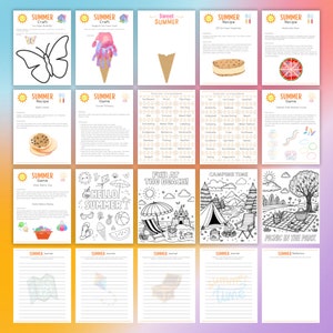 Kids Summer Activity Planner Bundle, Summer Schedule, Reading Log ...