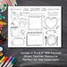 All About Me Printable Activity Coloring Page, Back to School Get to ...