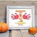 Fall Handprint Art, Fall Handprint Craft for Kids Scarecrow Craft, Fall ...