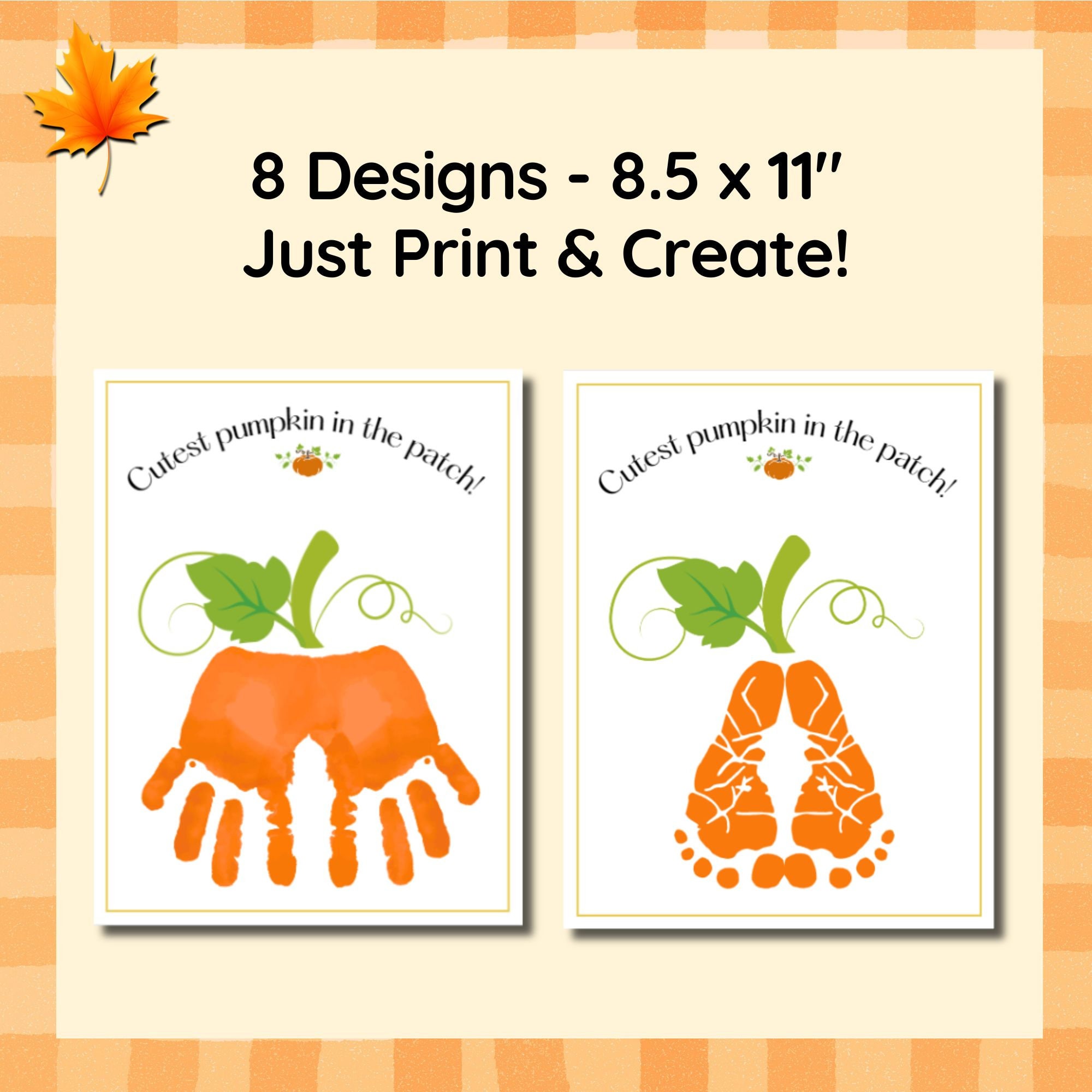 Fall Handprint Craft Bundle, Fall Handprint Art, Preschool Activity for ...