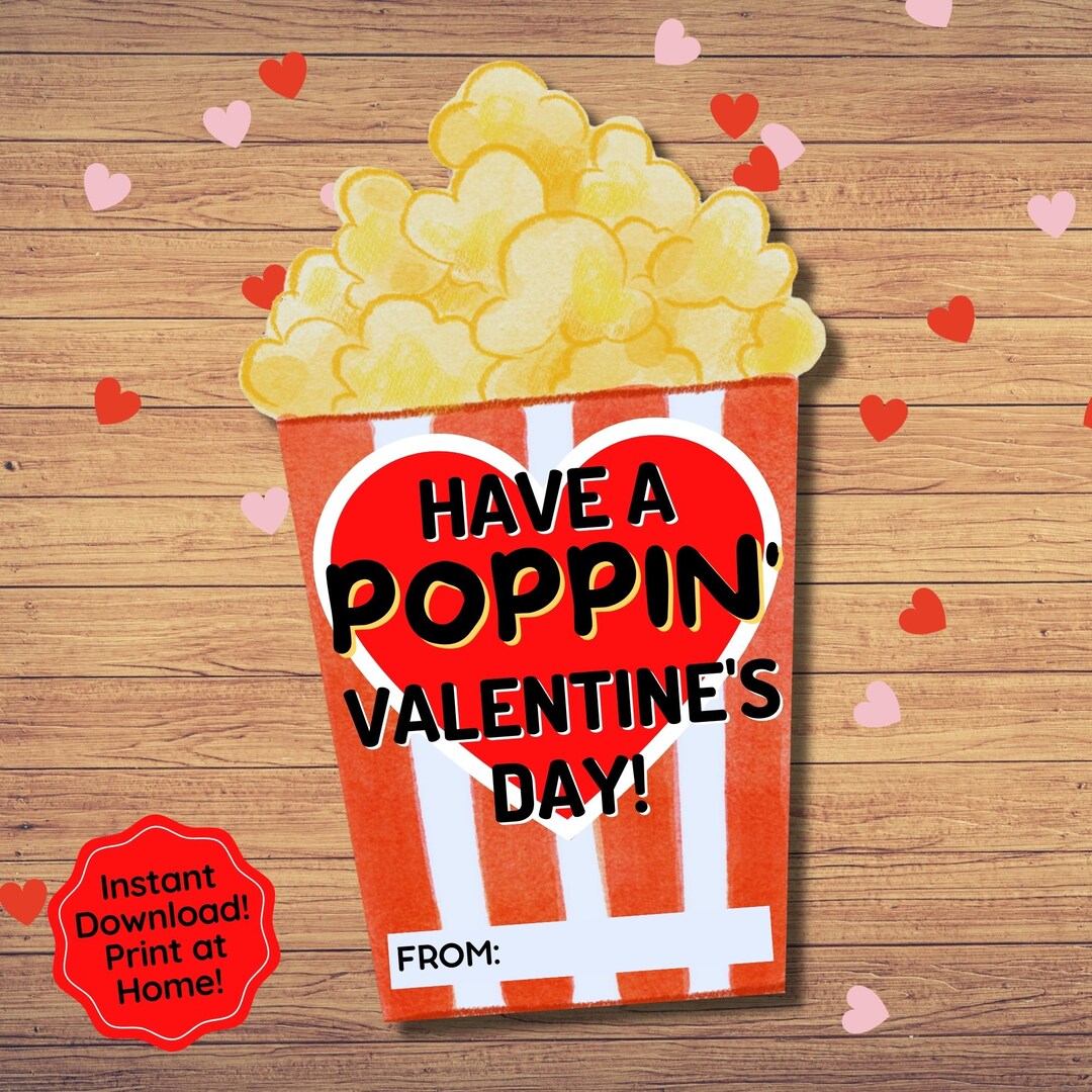 Kids Valentine Day Cards, Classroom Valentines for Kids, Printable ...
