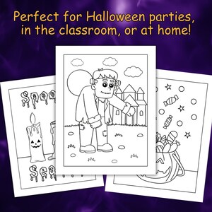 Halloween Coloring Pages, Halloween Activity for Kids, Coloring Pages ...