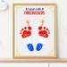 4th of July Footprint Art Printable Craft, DIY Craft for Baby Kids ...