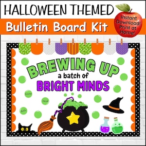 Halloween Bulletin Board Kit, Witch Bulletin Board, Halloween Bulletin ...