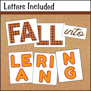 Fall Bulletin Board Kit, School Board Printable Fall Classroom Decor ...